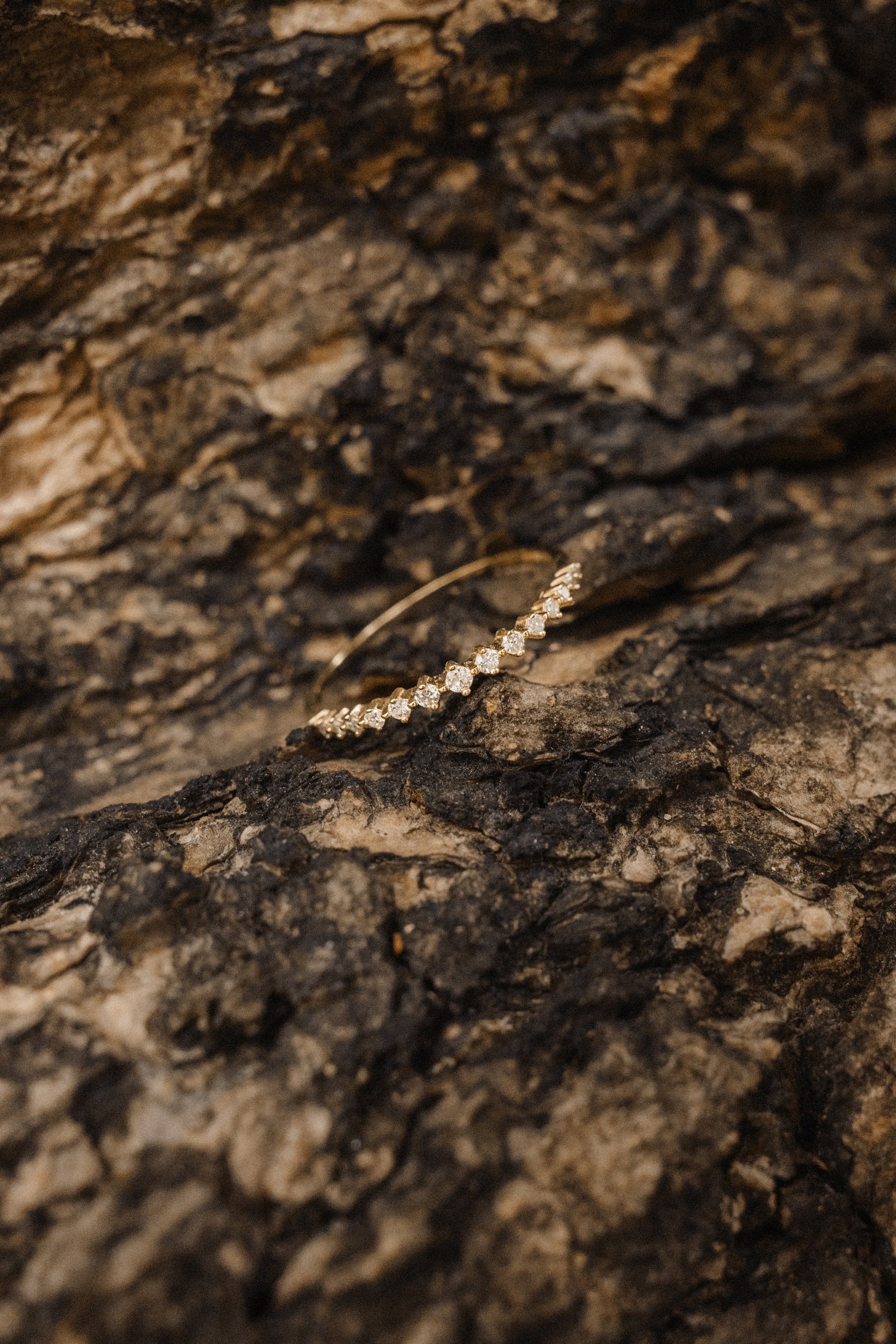 Alessandra 14K Solid Gold Ring with Diamonds | Tijo Jewellery